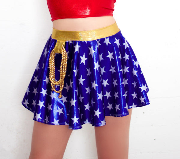 Star Superheroine Circle Skirt - The Sugarpuss Collection